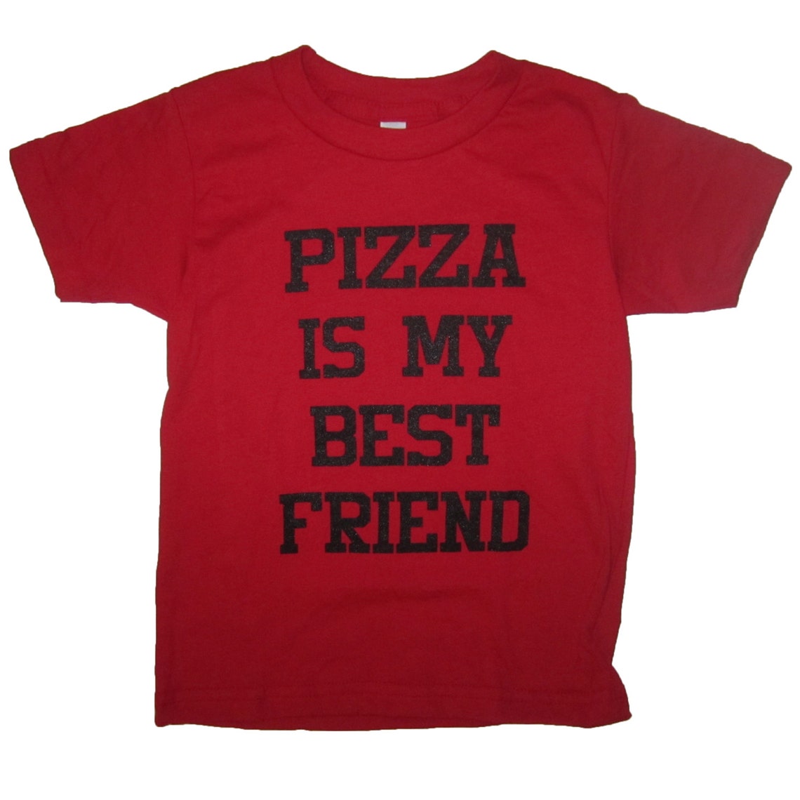 Kids Pizza is My Best Friend T Shirt Happy Present Funny Humor Child ...
