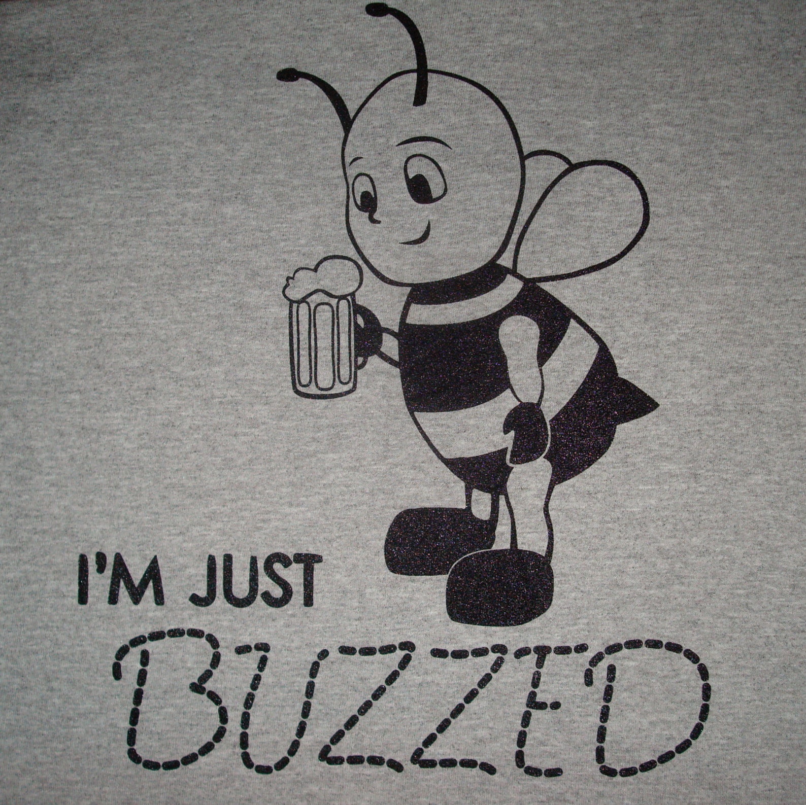 Womens I'm Just Buzzed T Shirt Funny Drinking Beer Wine | Etsy