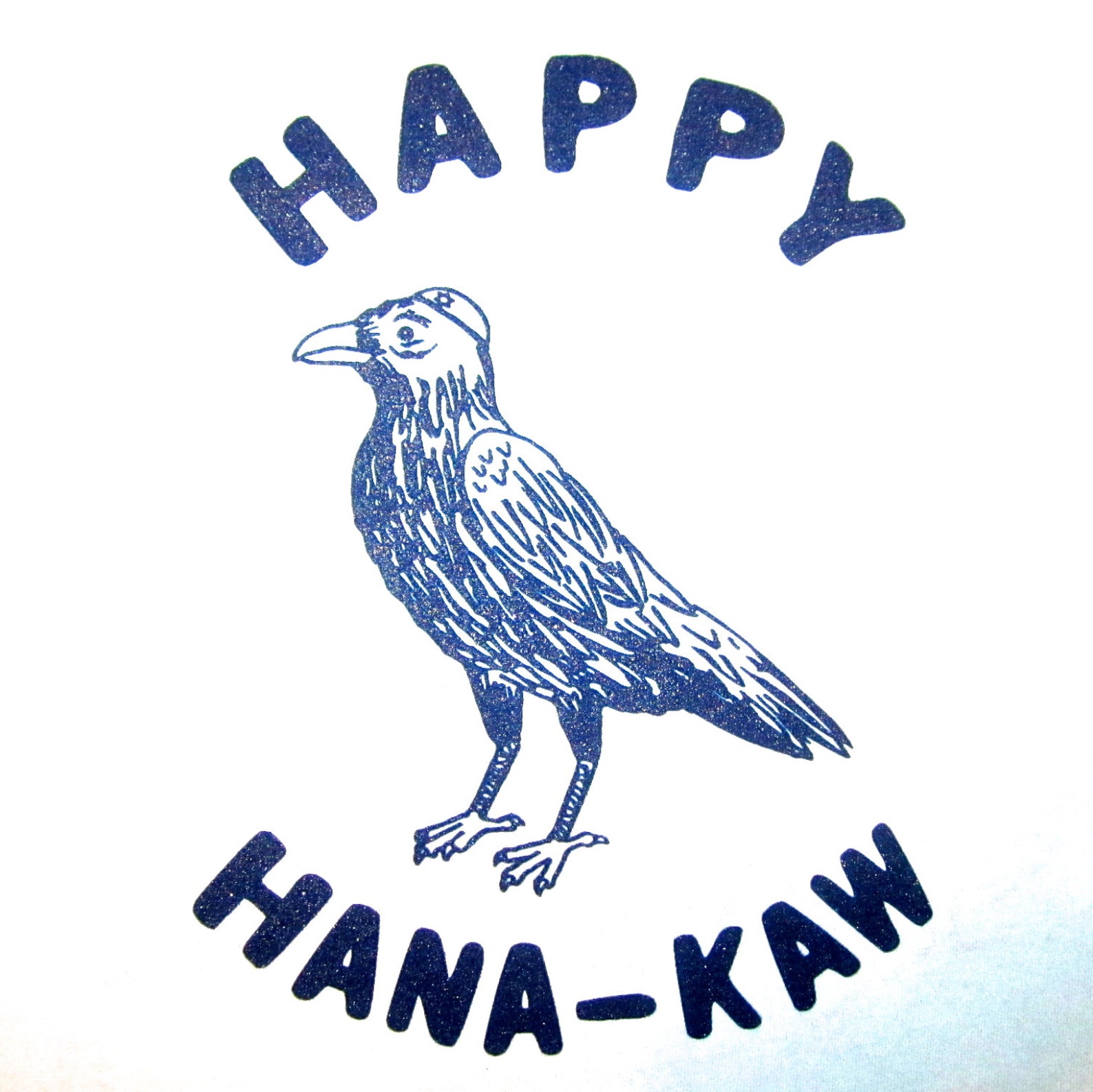 Mens Happy Hanu-kaw Hanukkah Crow T Shirt Funny Cute Animal Bird ...