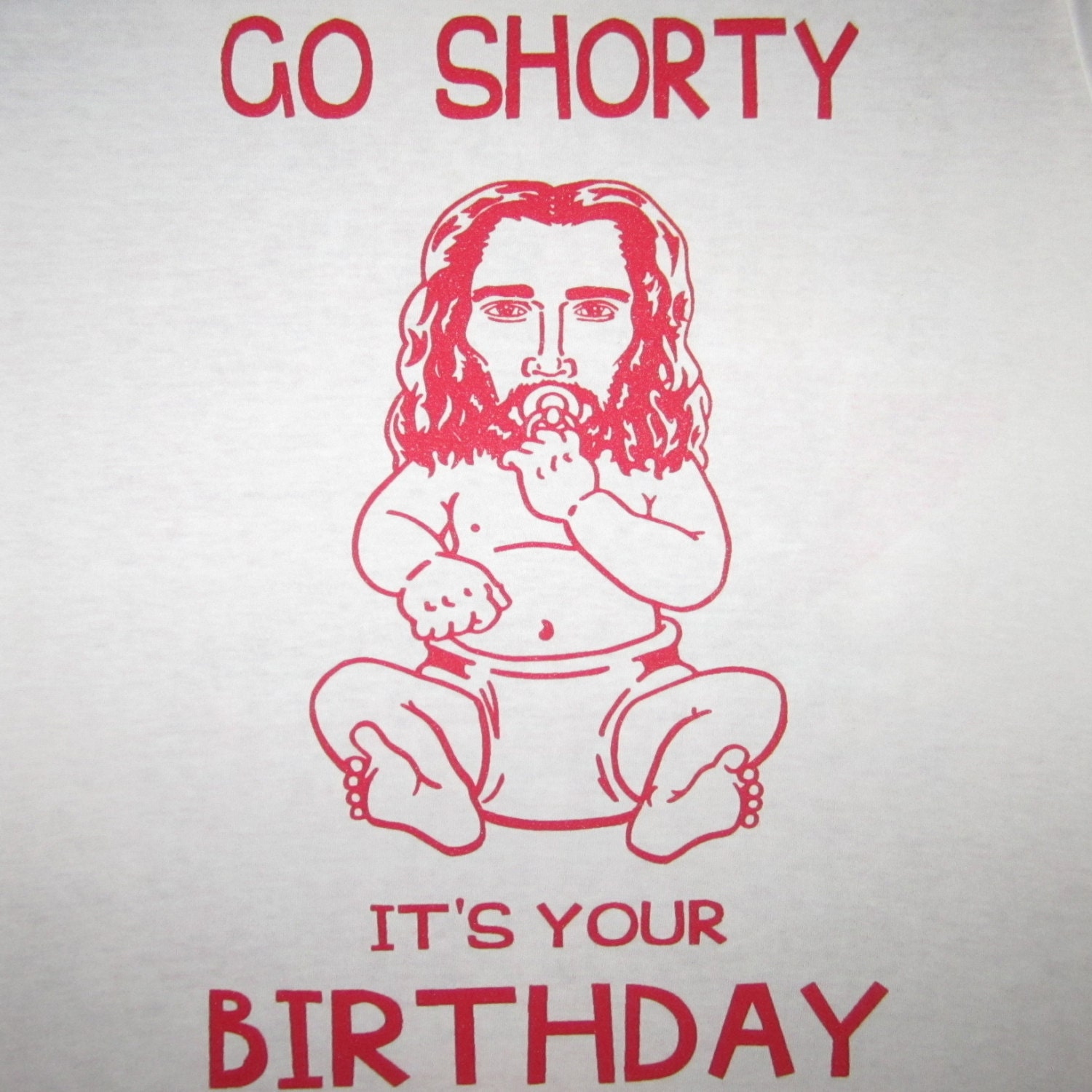 3/4 sleeve go shorty it's your birthday christmas t shirt | Etsy
