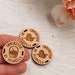 Round Wooden Tags for Handmade Products, Custom Clothing Tags, Crochet ...