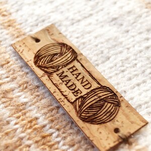 Cork Leather Labels, Personalized Logo Labels, Branding Labels, Custom ...