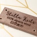 Personalized Leather Logo and Care Labels Custom Labels - Etsy