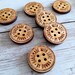 Wooden Buttons for Handmade Products, Custom Made Real Wood Buttons ...