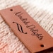 Logo Leather Labels, Personalized Clothing Labels, Real Leather Logo ...