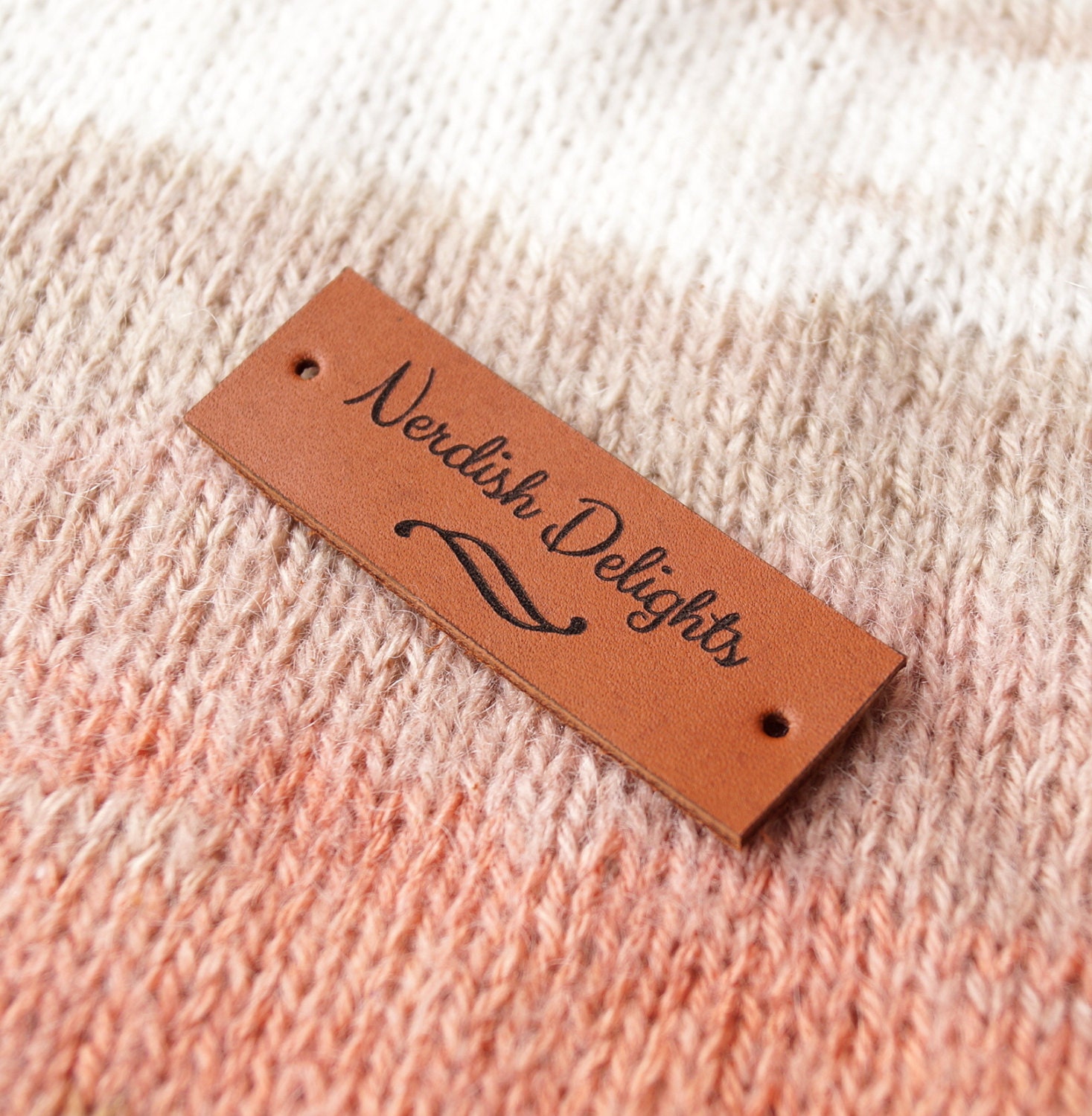 Product labels personalized leather tags custom made logo | Etsy