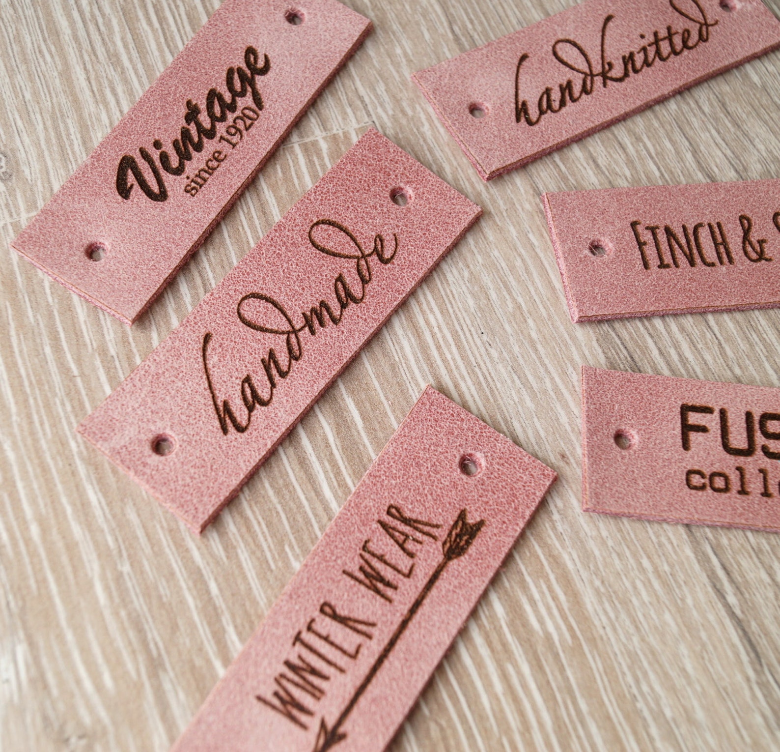 Personalized Engraved Leather Labels Custom Labels Leather - Etsy