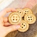 Oversized Wooden Buttons, Personalized Buttons for Knitted and ...
