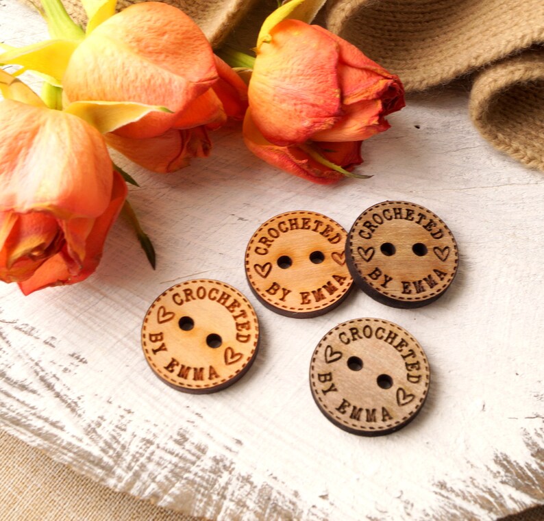 Wooden Buttons, Personalized Buttons, Custom Buttons, Wooden Buttons ...