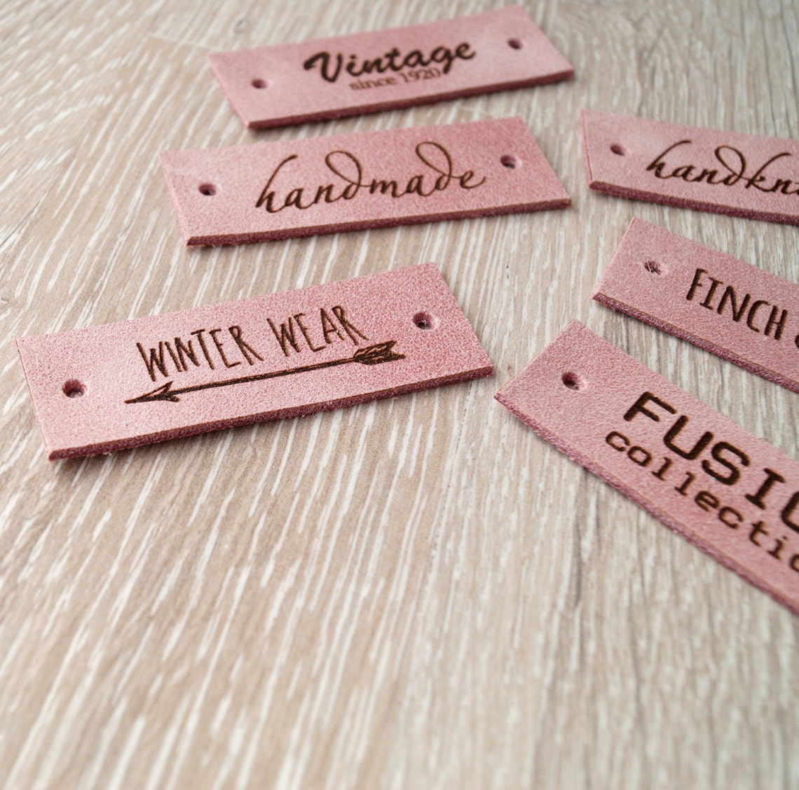 Personalized Engraved Leather Labels Custom Labels Leather - Etsy
