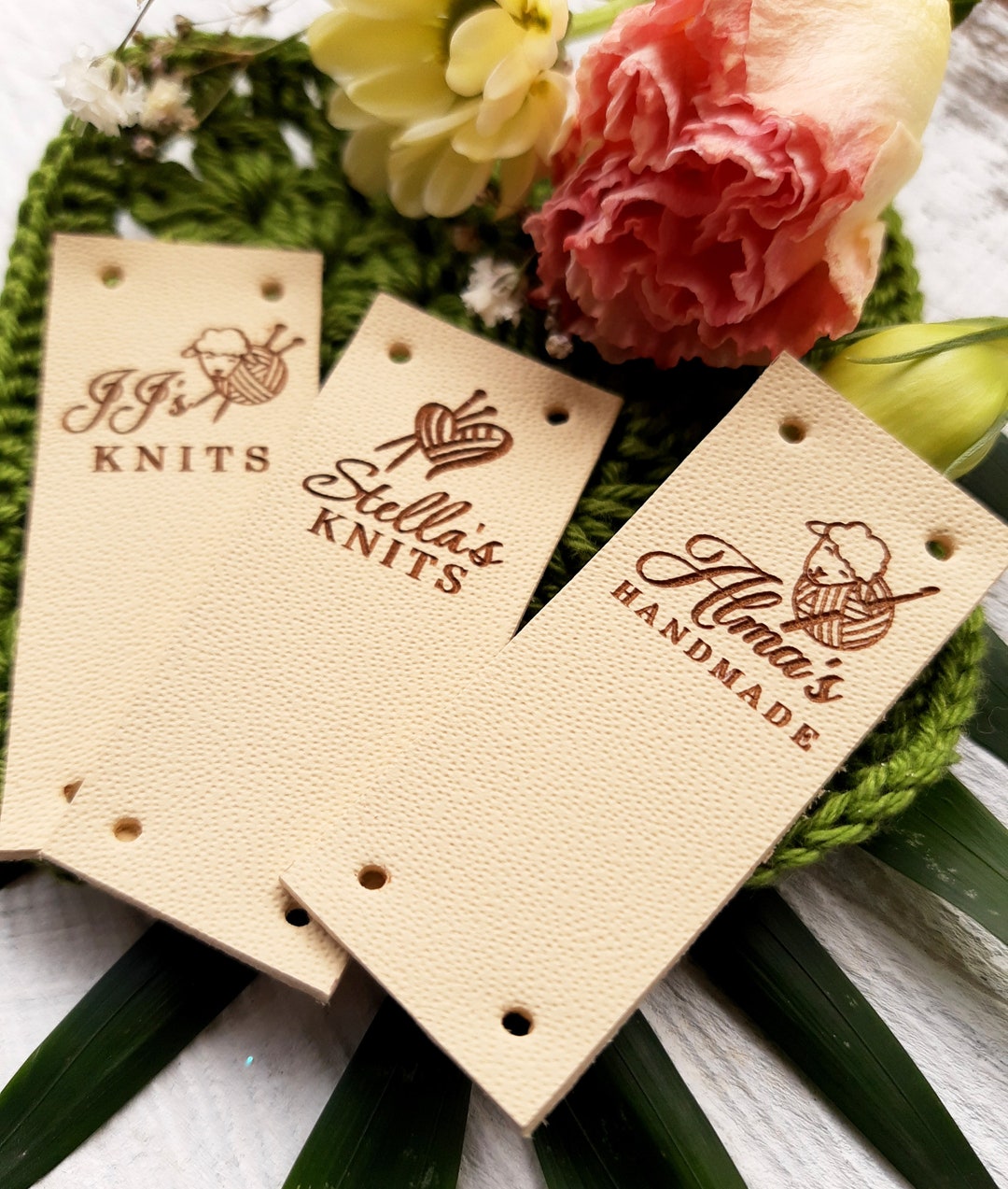 Leather Labels for Handmade Products - Genuine Leather Tags for ...