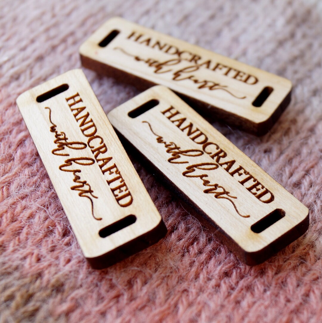 Wooden Tags, Custom Garment Labels, Wooden Clothing Tags, Knitting ...