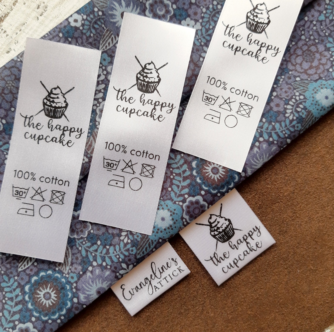 Custom Clothing Labels 50 Pc, Satin Labels, Personalized Care ...