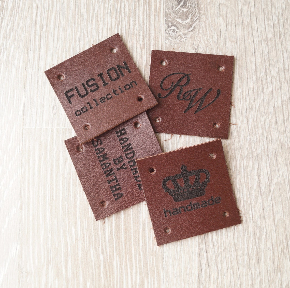 Genuine Leather Labels Custom Labels Personalized Leather - Etsy