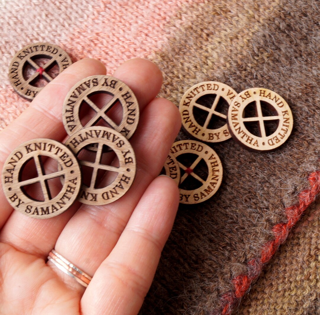 Personalized Wooden Buttons Engraved With Your Text, Wooden Buttons ...