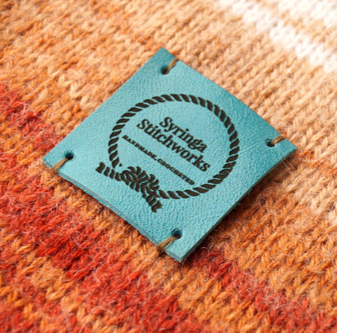 Personalized Clothing Labels, Real Leather Logo Labels, Custom Made ...