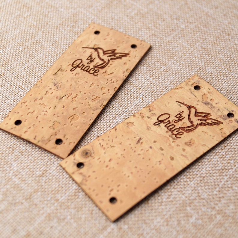 Custom Clothing Labels Vegan Cork Leather Labels Garment - Etsy