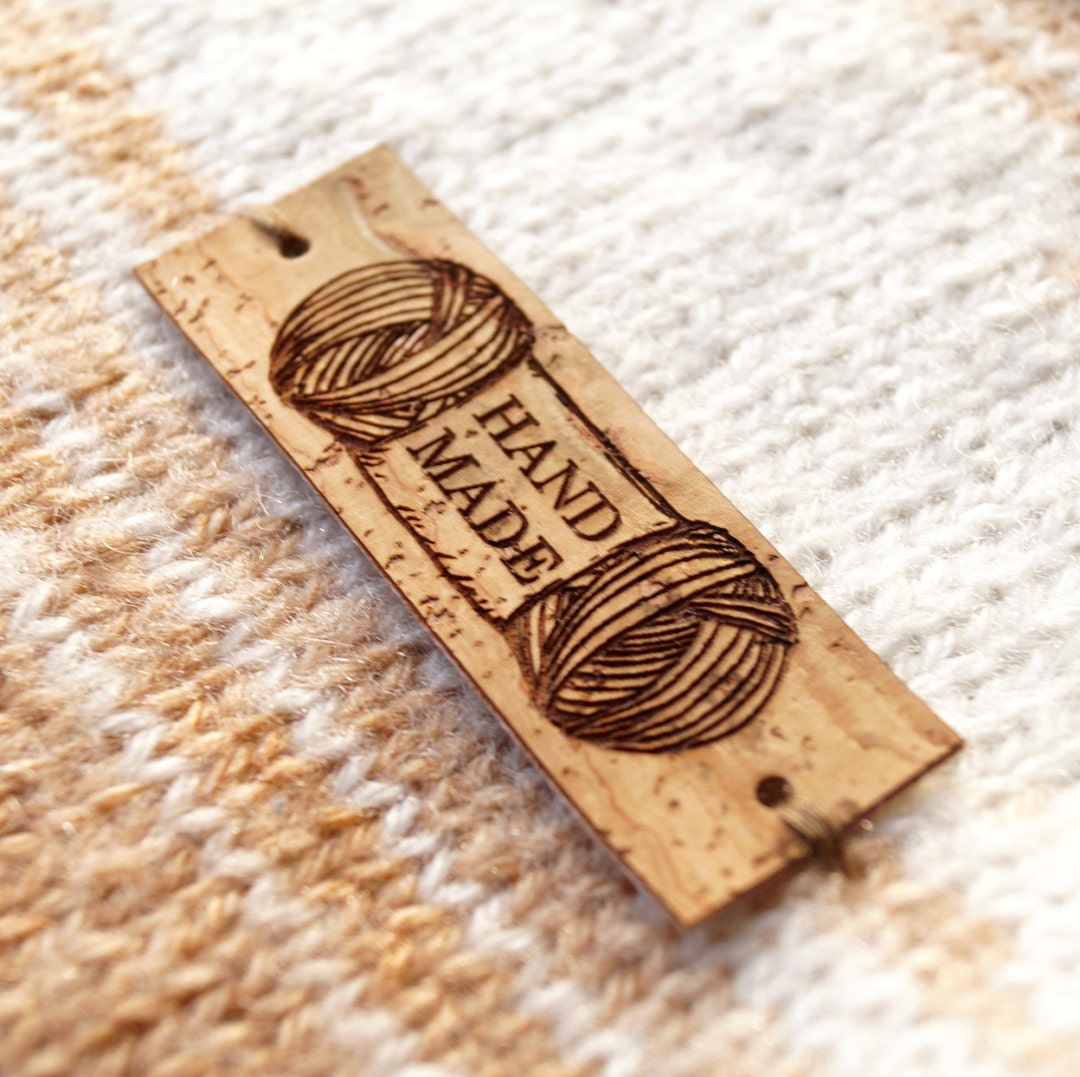 Cork Leather Labels, Personalized Logo Labels, Branding Labels, Custom ...
