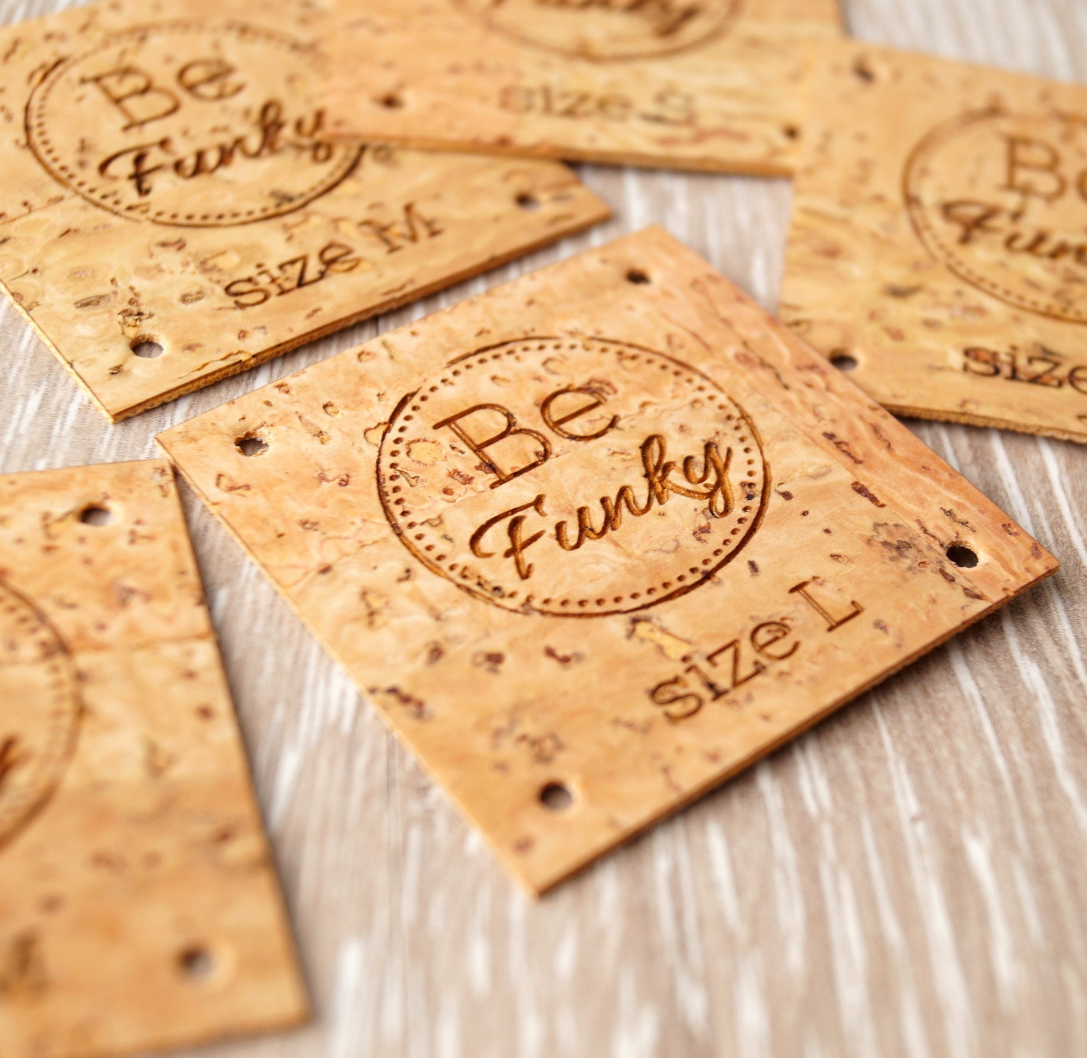 Vegan Cork Labels Clothing Labels Personalized Logo Tags - Etsy