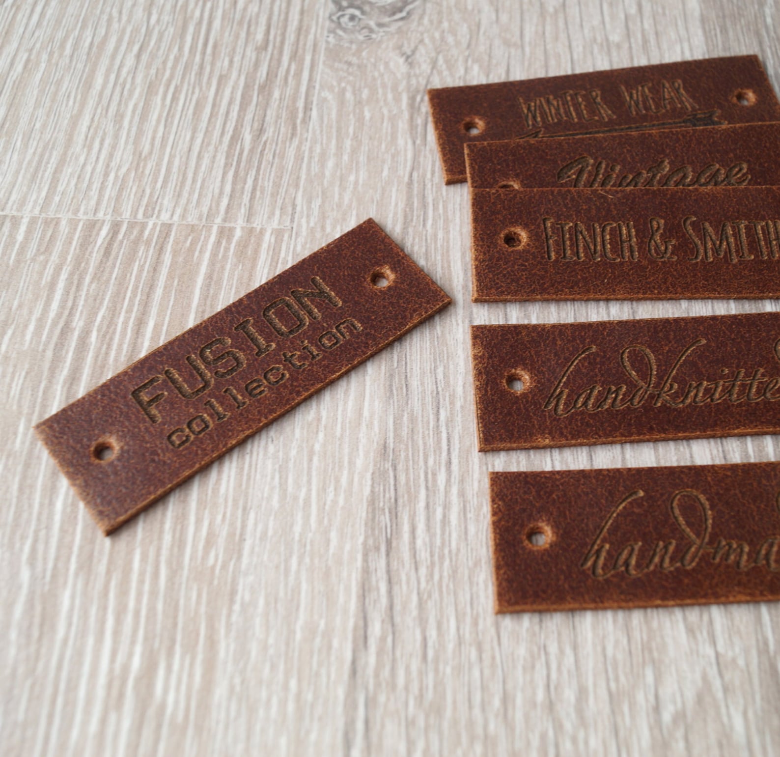 Leather Clothing Labels Custom Labels Personalized Leather - Etsy