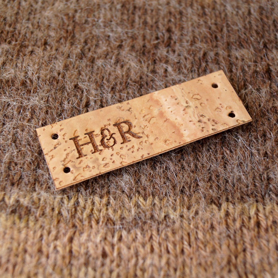 Cork Leather Labels, Custom Clothing Labels, Vegan Leather Labels ...