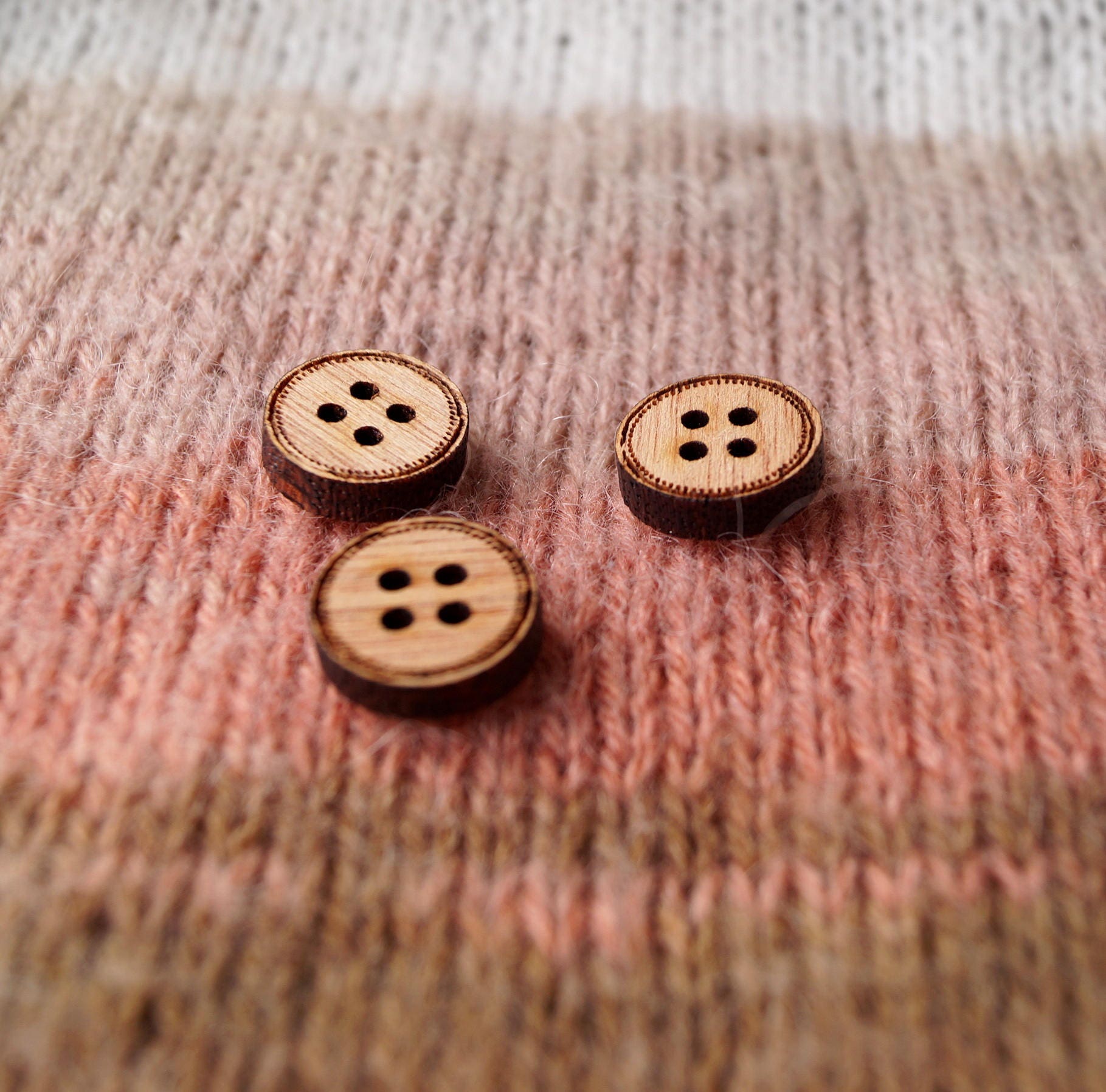 Wooden Buttons Small 1/2'' Wooden Buttons Buttons | Etsy