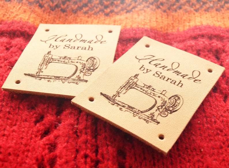 Logo Branding Labels - Leather Labels - Personalized Leather Tags ...