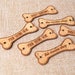 Vegan Cork Leather Labels, Custom Bone Shaped Labels for Dog Bandanas ...