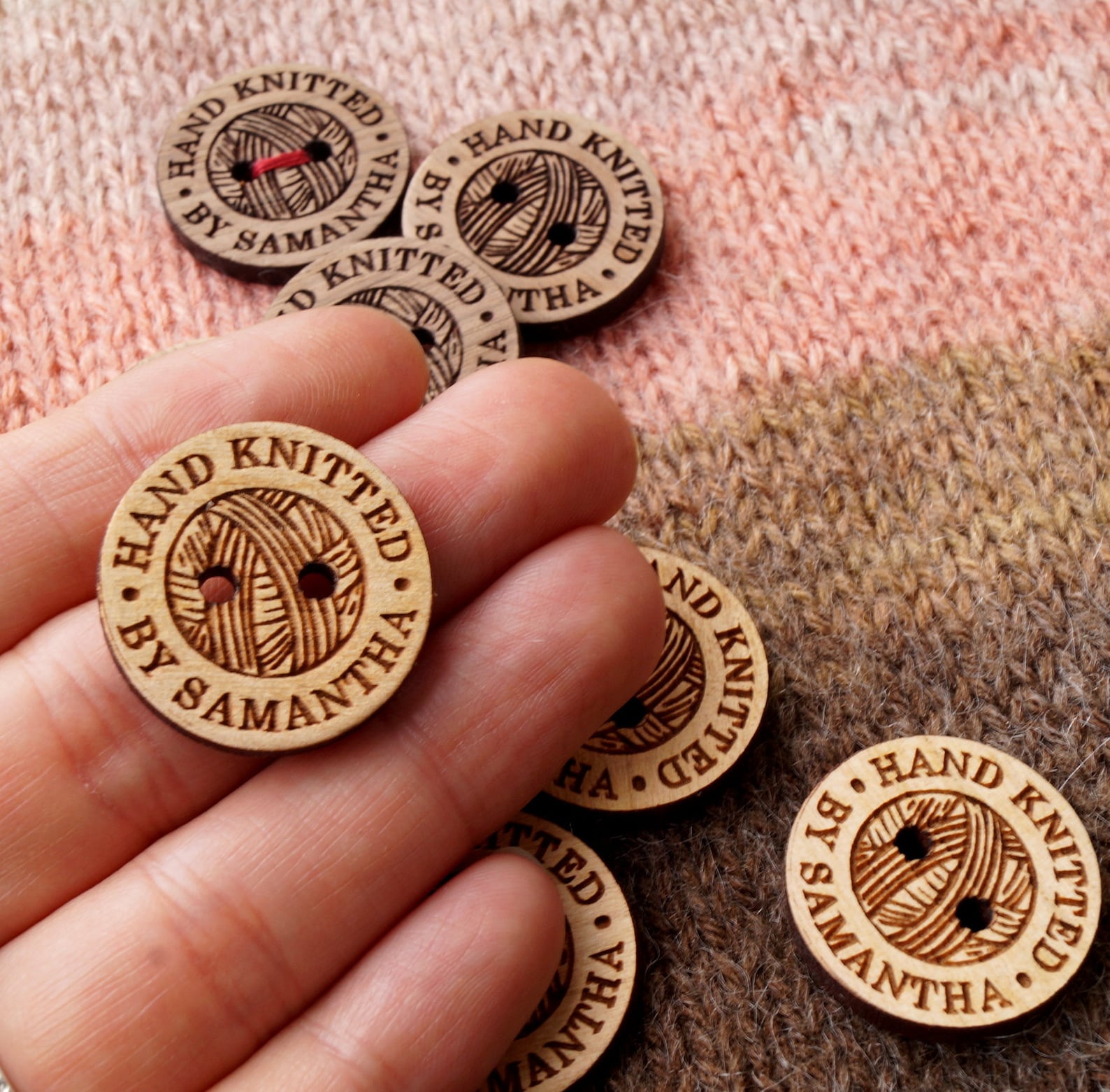 Custom Wooden Buttons Personalized With Your Text, Personalized Wooden ...