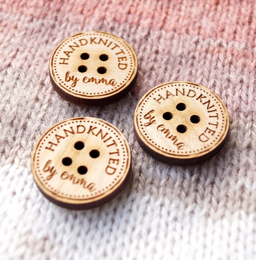 Custom Wood Buttons, Personalized Wooden Buttons Engraved With Your ...