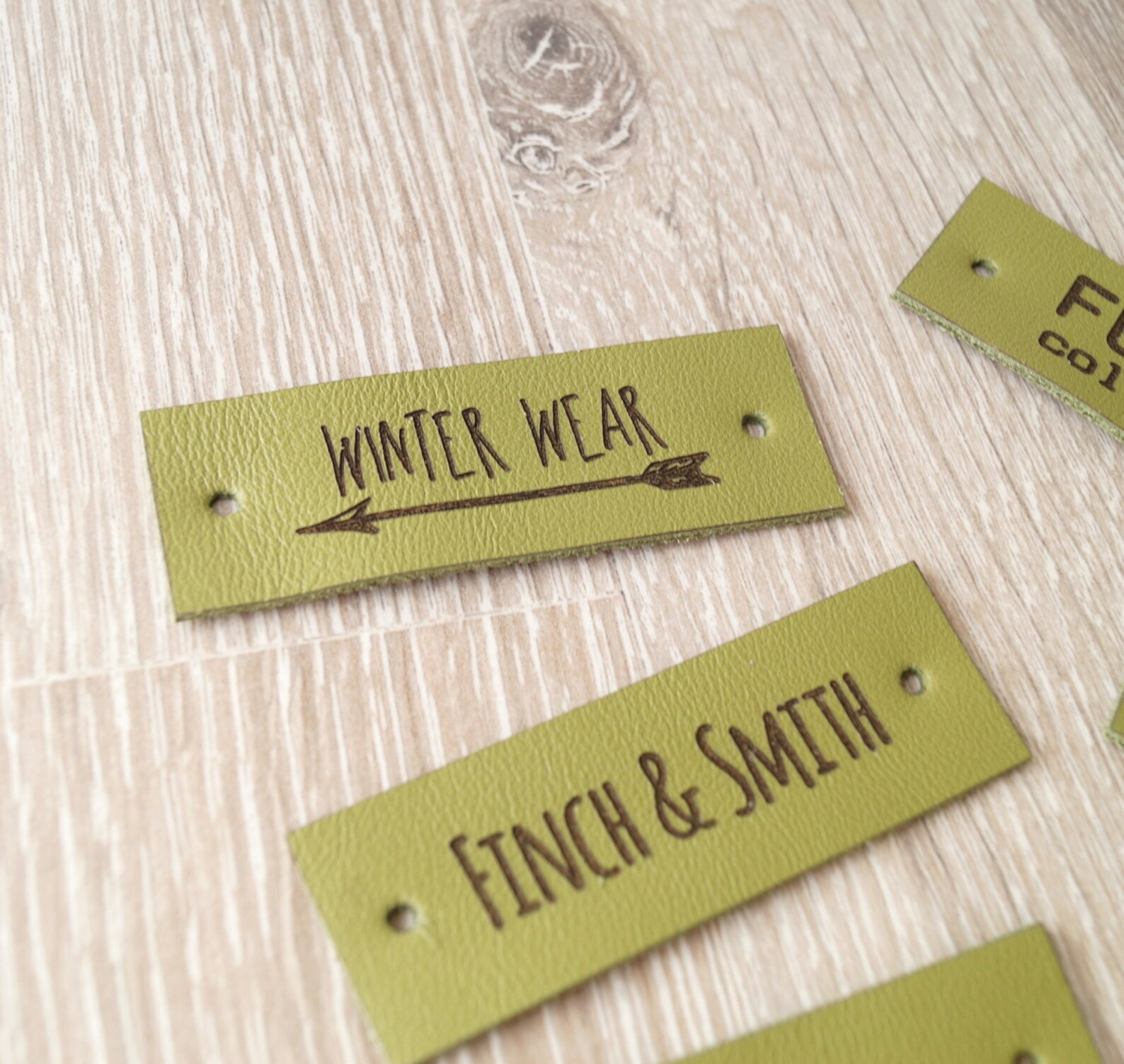 Leather Label Tags Custom Labels Personalized Real Leather - Etsy