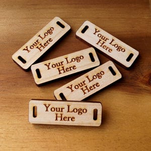 Personalized Wooden Labels, Custom Garment Labels, Wooden Logo Tags ...