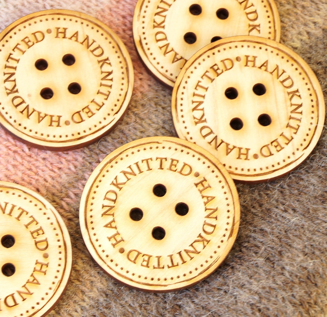 Botones de madera de gran tamaño, botones personalizados para productos ...
