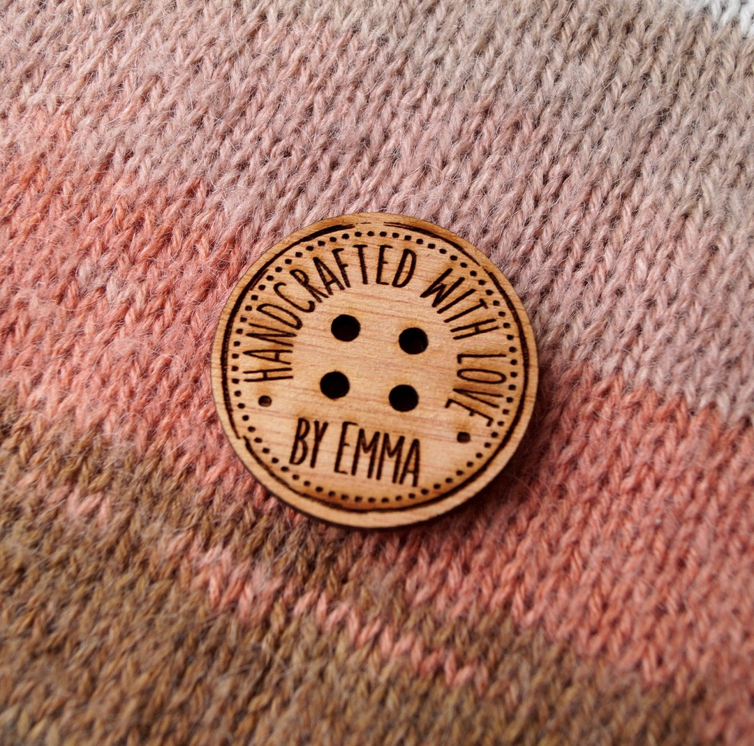 Wooden Buttons, Personalized Wood Buttons, Buttons for Knitting ...