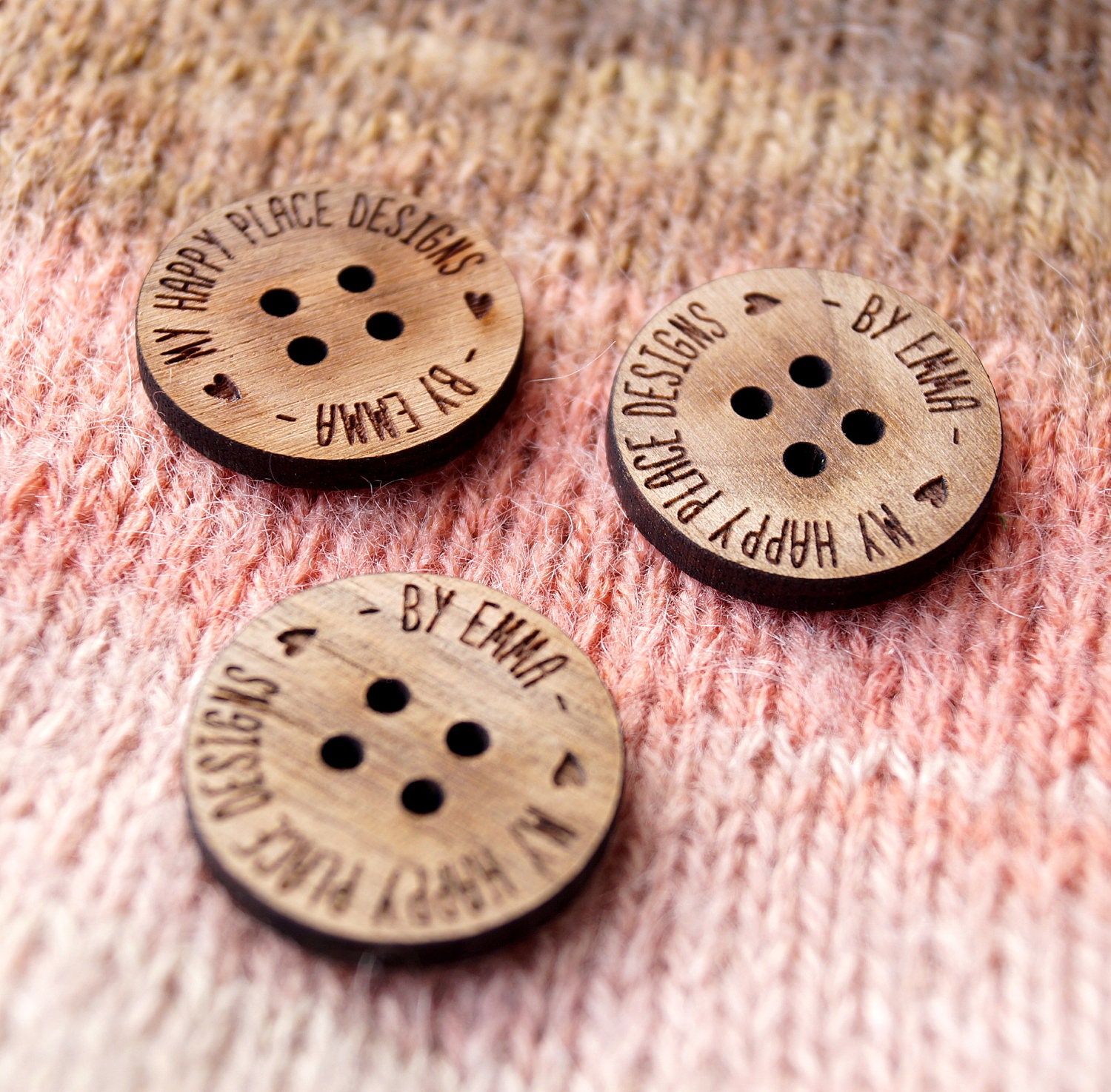 Custom Wooden Buttons, Personalized Wooden Buttons, Wooden Labels ...