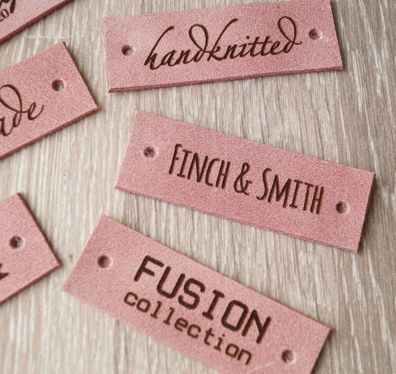 Personalized Engraved Leather Labels Custom Labels Leather - Etsy