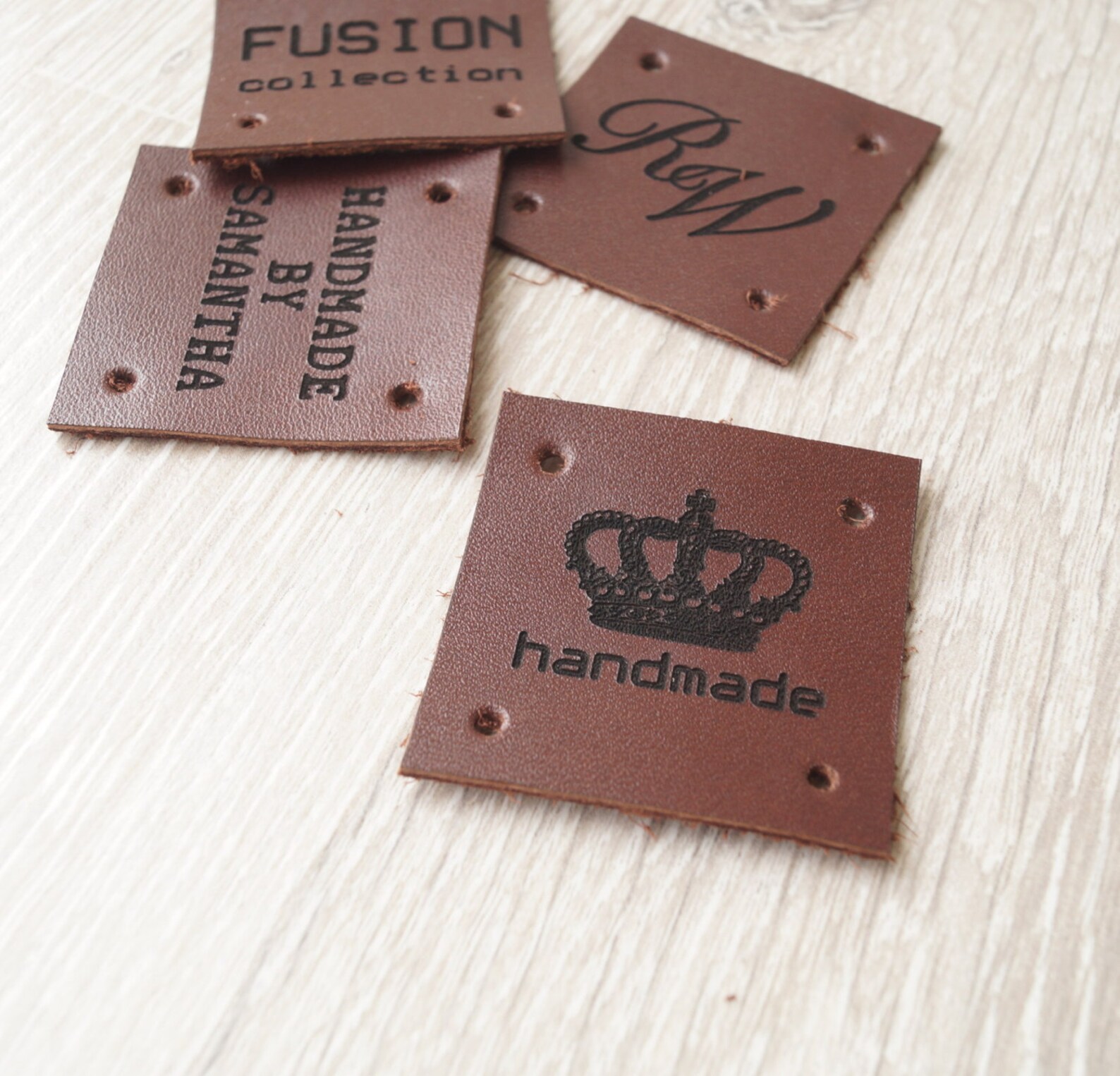 Genuine Leather Labels Custom Labels Personalized Leather - Etsy