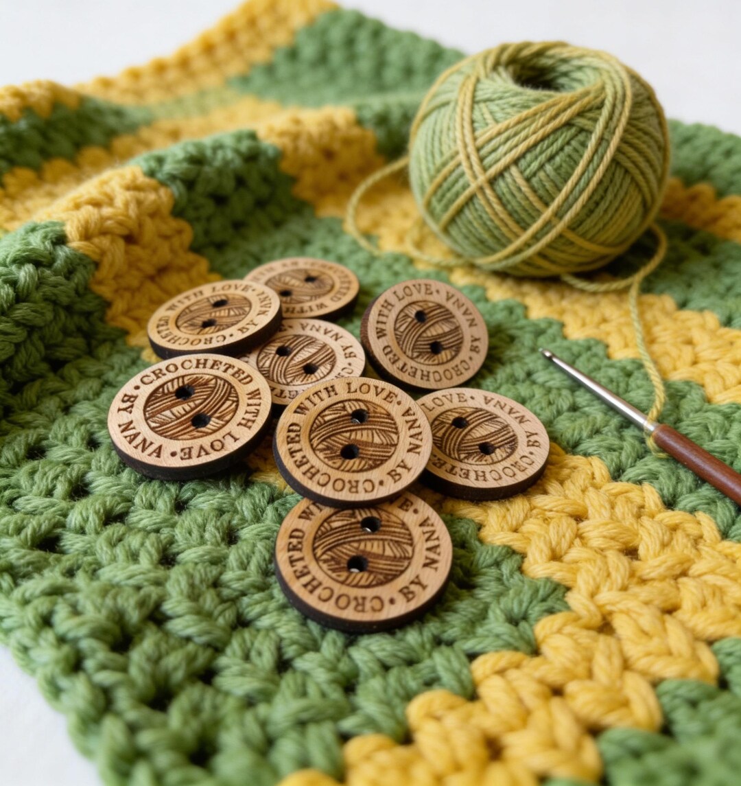 Personalized Wooden Buttons, Custom Buttons for Handmade Products ...