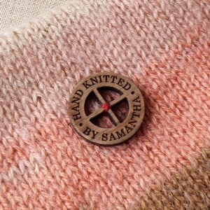 Personalized Wooden Buttons Engraved With Your Text, Wooden Buttons ...