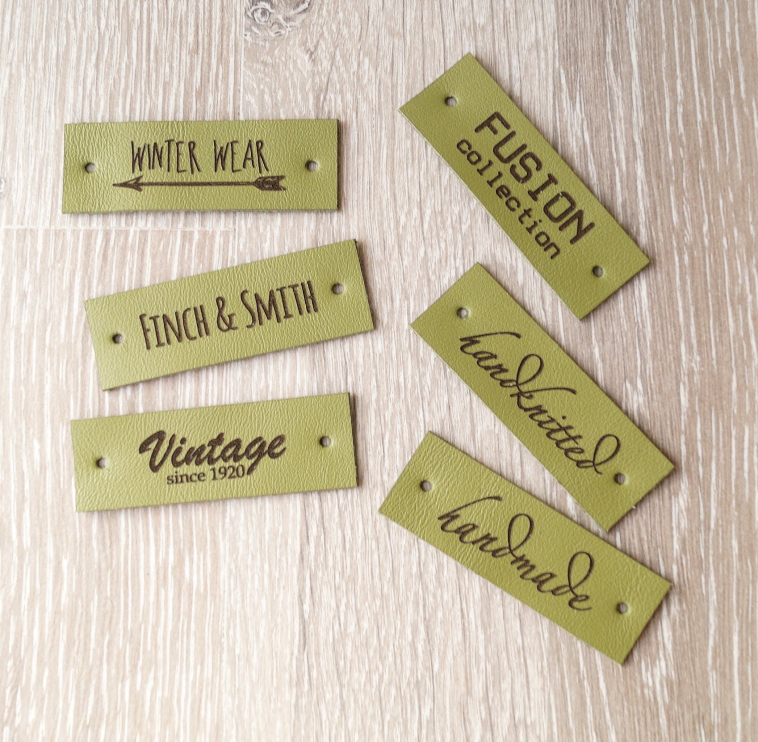 Leather Labels Custom Labels Personalized Real Leather - Etsy