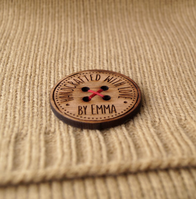 Labels for handmade items buttons for handmade items custom | Etsy