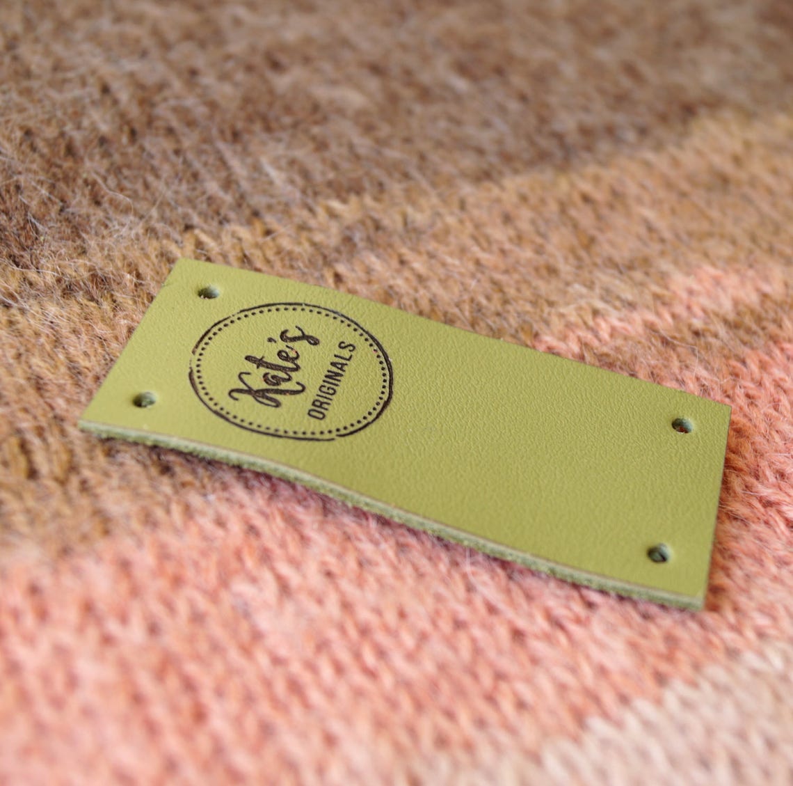 Center Fold Leather Labels Custom Folding Labels | Etsy