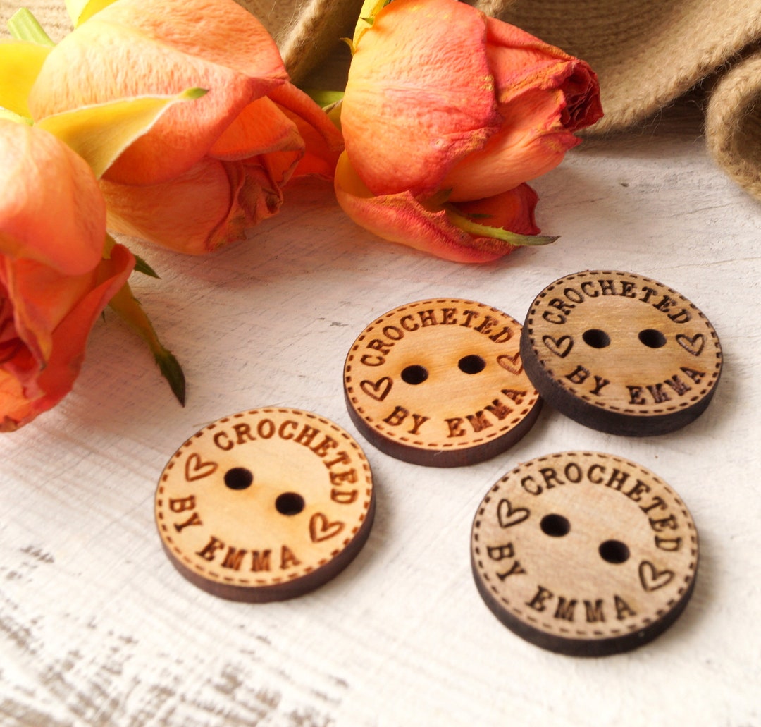Wooden Buttons, Personalized Buttons, Custom Buttons, Wooden Buttons ...