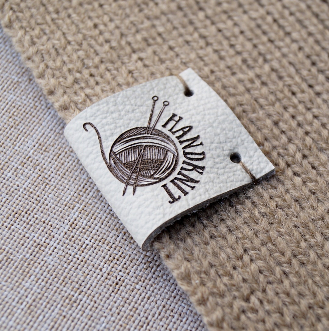 Center Fold Leather Labels Custom Folding Labels Personalized Logo ...