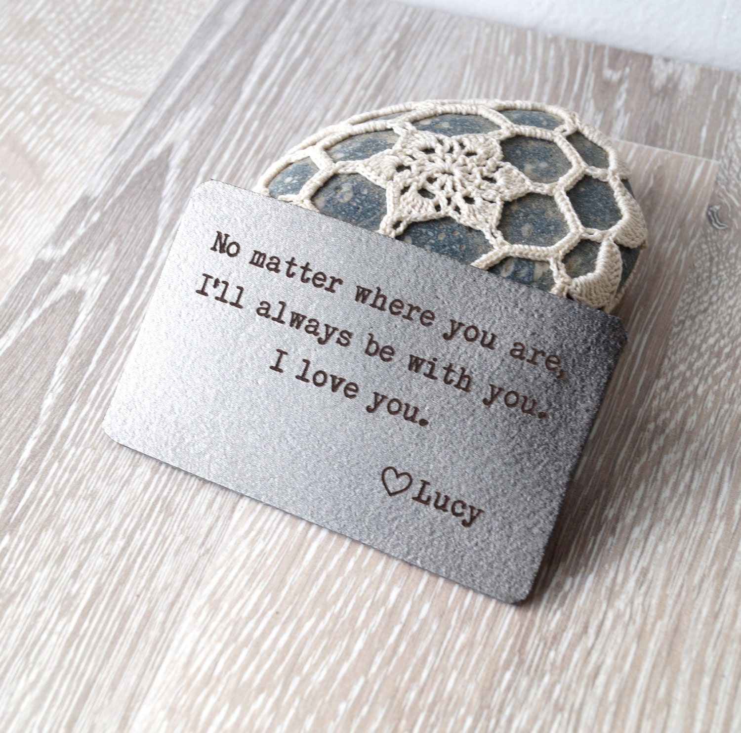 Leather Wallet Card Personalized Wallet Card Custom Engraved | Etsy