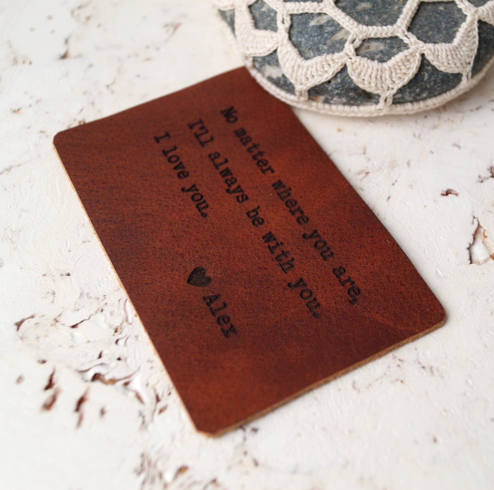 Leather Wallet Insert Card Engraved Wallet Insert | Etsy