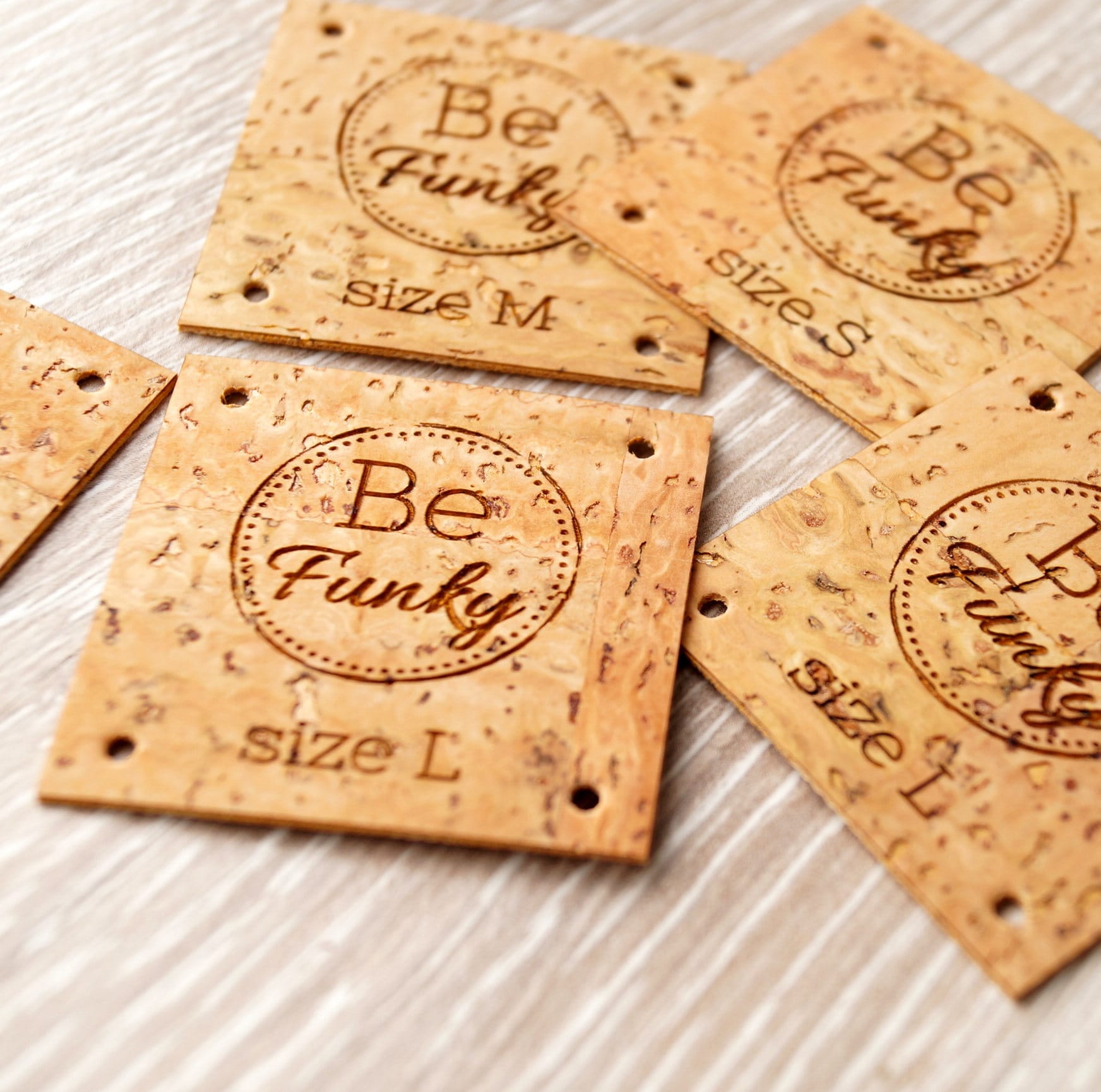Custom clothing labels cork labels vegan leather labels | Etsy