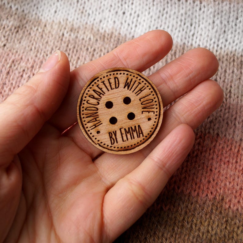 Oversized Wooden Buttons Personalized Buttons for Knitted and - Etsy UK