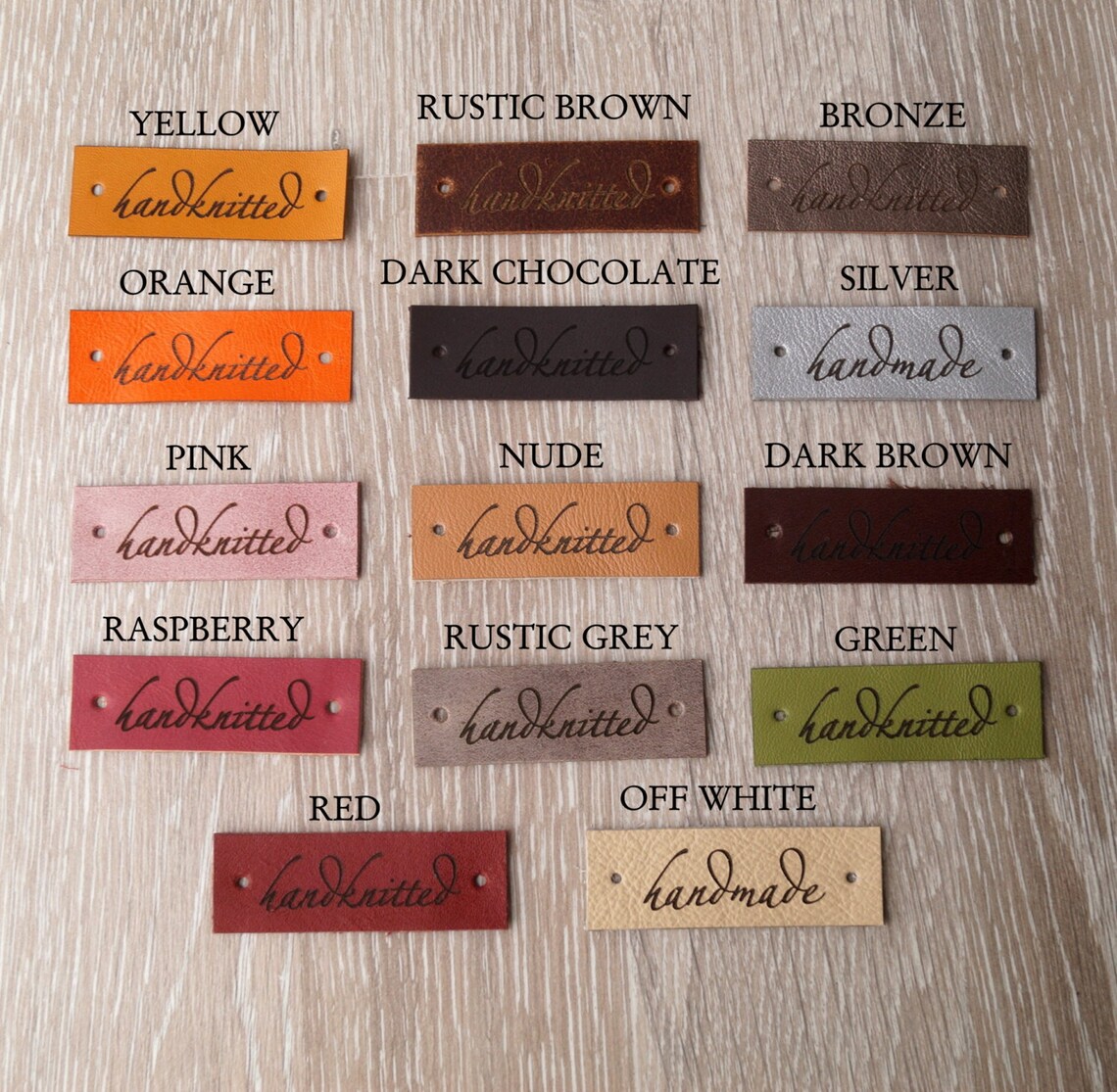 Sew on leather labels garment labels personalized labels | Etsy