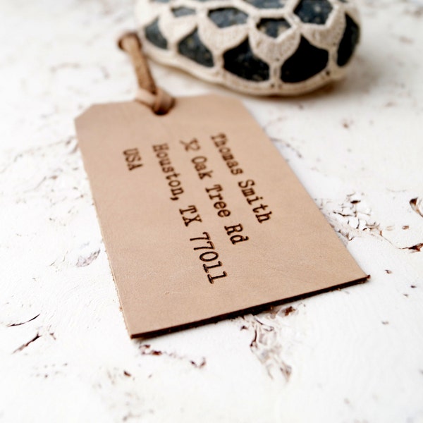 Custom Laser Luggage Tag - Etsy